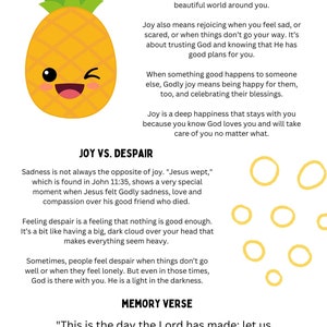 Teaching Fruits of the Spirit Sunday School Lesson for Kids Fruits of ...