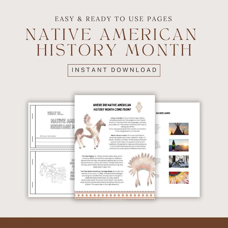 Native American Heritage Month - Homeschool Curriculum, Educational ...