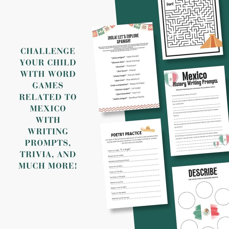 Mexico Unit Study for Elementary Students (digital PDF Download) - Etsy