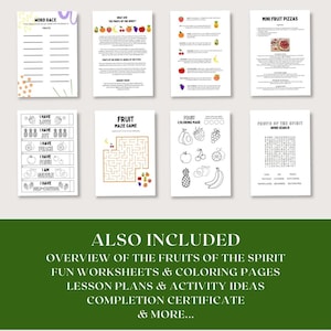 Teaching Fruits of the Spirit Sunday School Lesson for Kids Fruits of ...