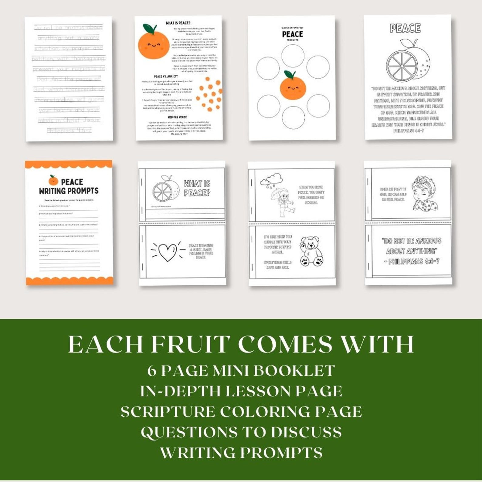 Teaching Fruits of the Spirit Sunday School Lesson for Kids Fruits of ...