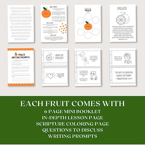 Teaching Fruits of the Spirit Sunday School Lesson for Kids Fruits of ...