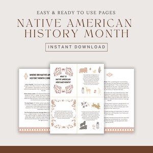Native American Heritage Month Homeschool Curriculum, Educational ...