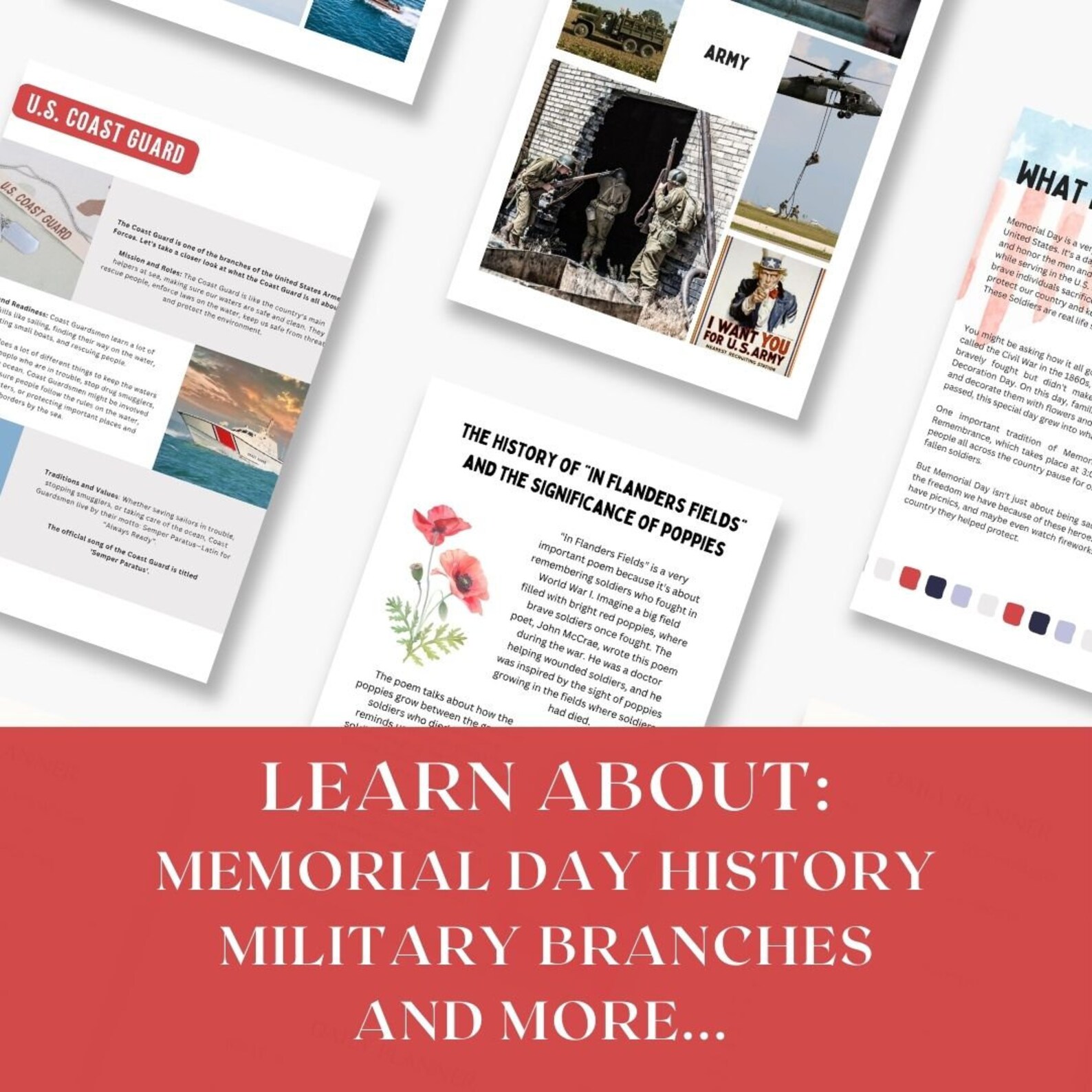 Memorial Day Study - Memorial Day Homeschool Resources About Memorial ...