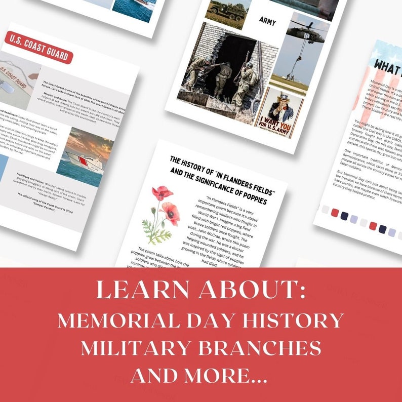 Memorial Day Study - Memorial Day Homeschool Resources About Memorial ...