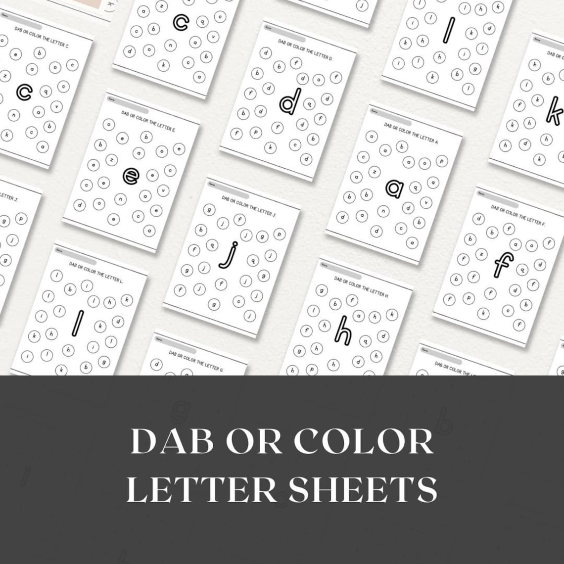 Alphabet Coloring Worksheet Printable, Preschool, Kindergarten, ABC ...