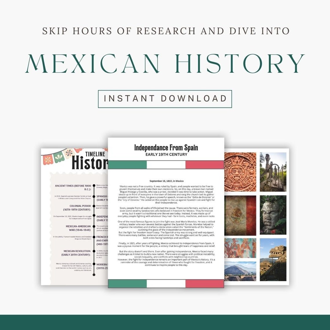 Mexico Unit Study for Elementary Students (digital PDF Download) - Etsy