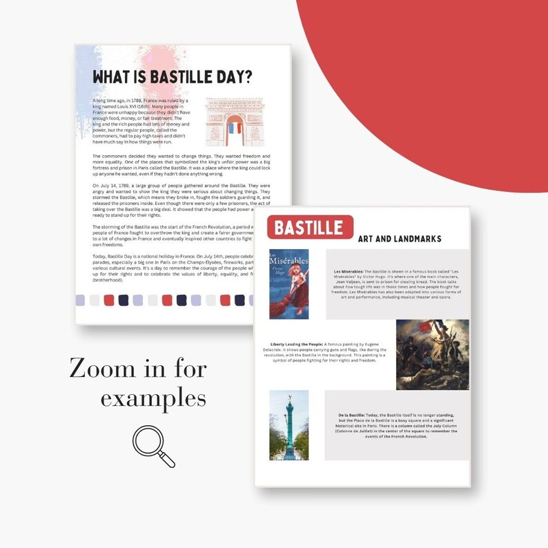 Bastille Day Elementary Activities Bastille Day Lesson Plans Bastille ...