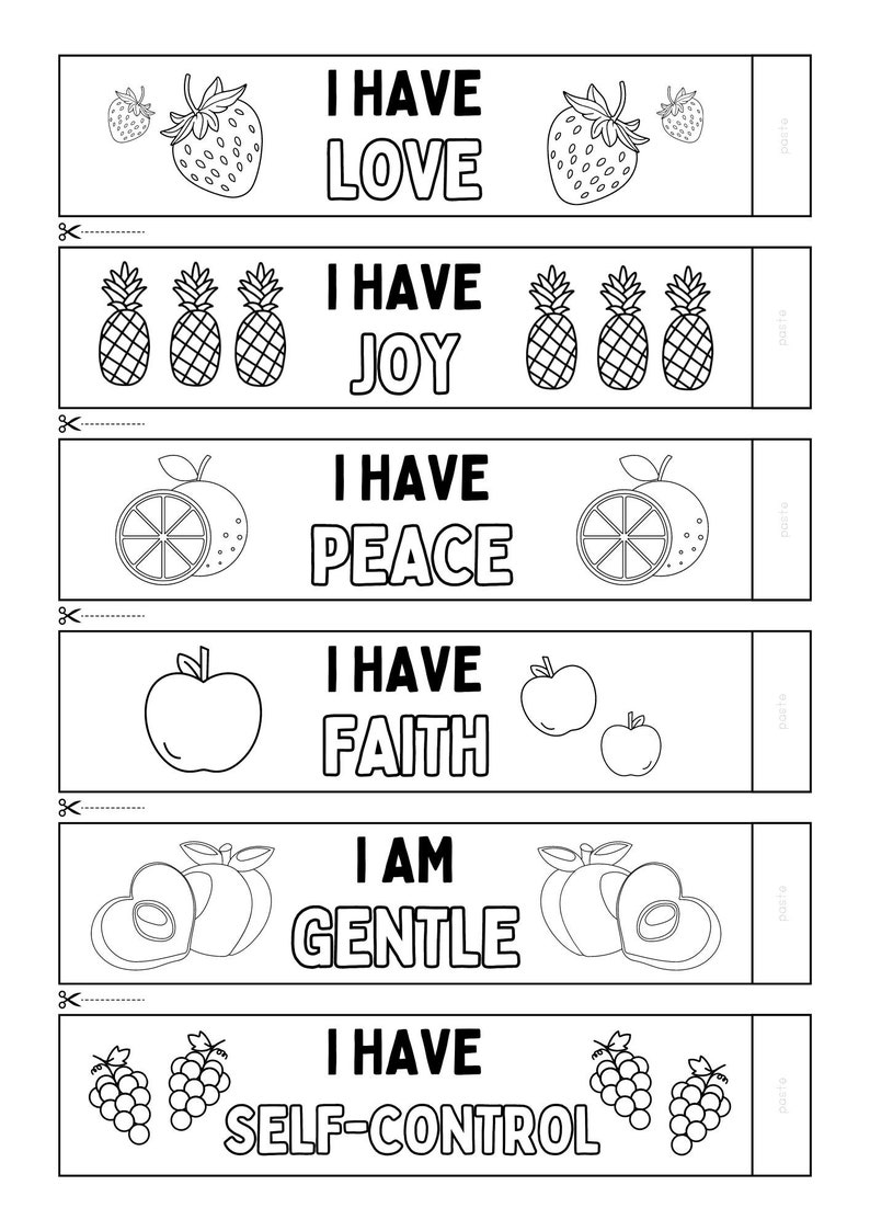 Teaching Fruits of the Spirit Sunday School Lesson for Kids Fruits of ...