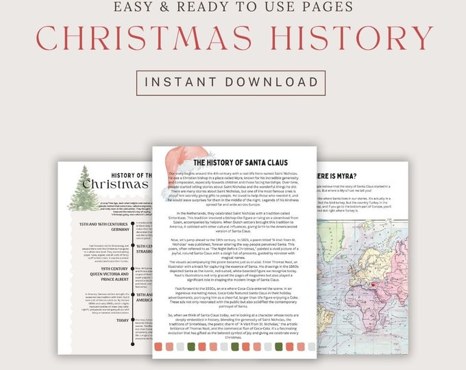 Christmas History Unit Study - Christmas Learning Educational Resources ...