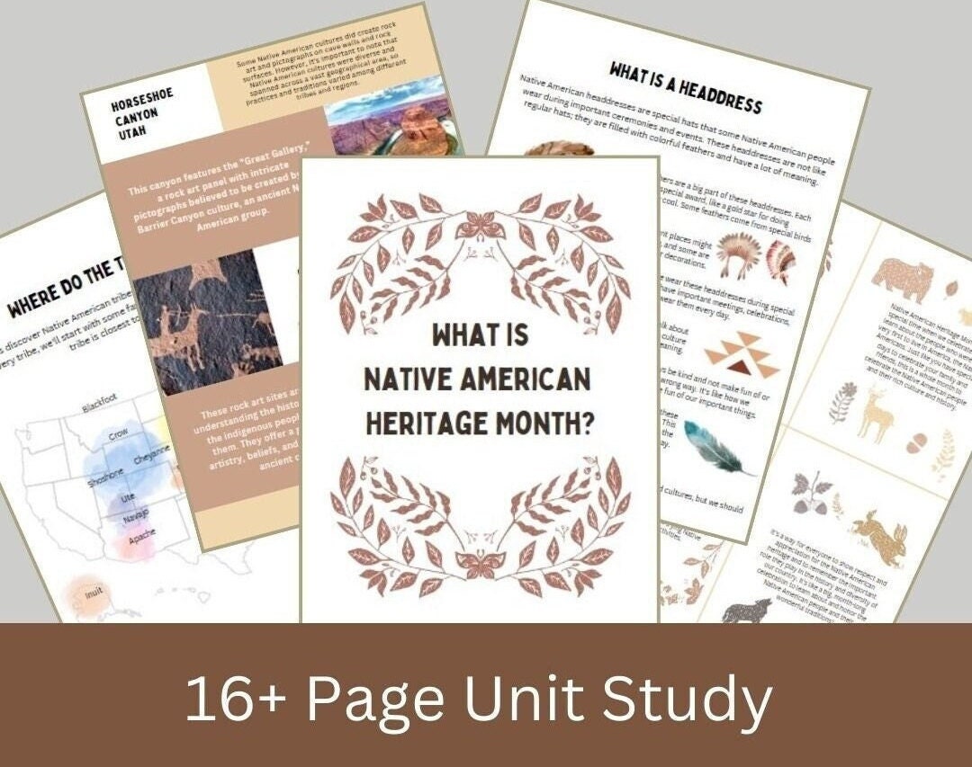 Native American Heritage Month Homeschool Curriculum, Educational ...
