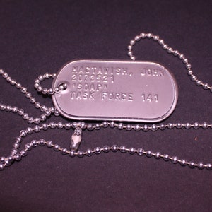 Call of Duty Inspired Dog Tags - Etsy