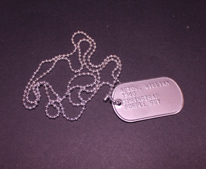 FNAF Dog Tags - Etsy
