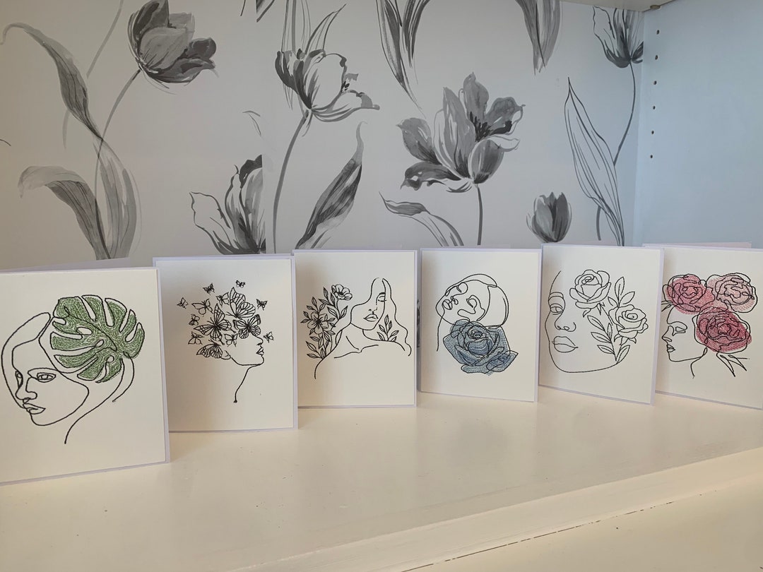 Six Beautiful Hand Made Note Cards - Etsy