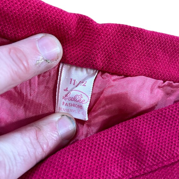 Vintage '60s Beeline Fashions Hot Pink Fuchsia High W… - Gem