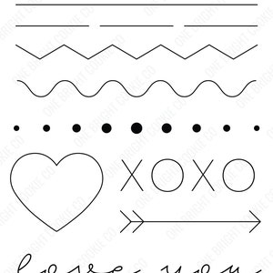 Royal Icing Practice Sheet for Teaching, Valentine's Cookie Class ...