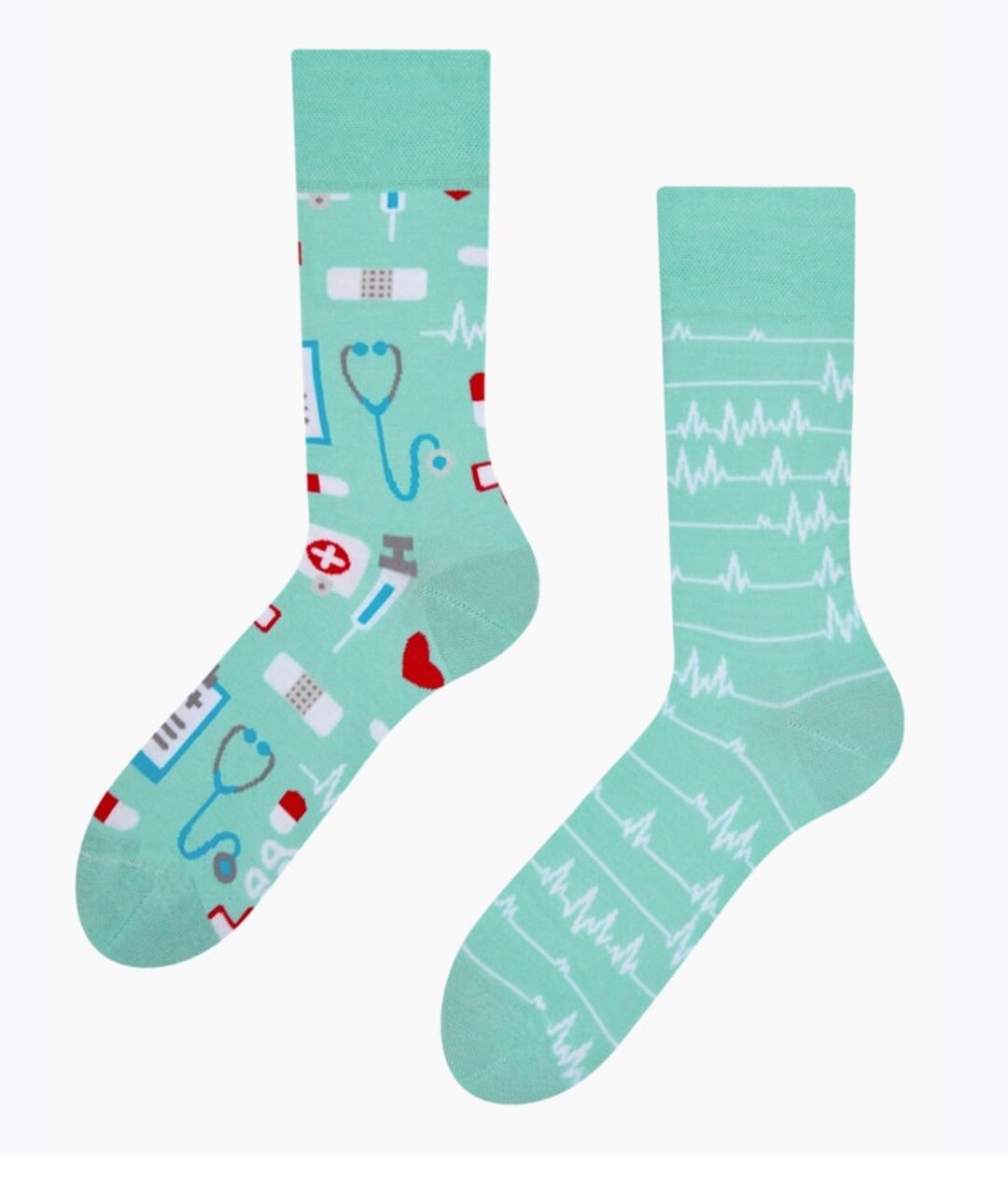 Medicine Socks Mismatched Socks Patterned Socks Funny Socks Colorful ...