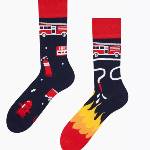 Firefighter Socks - Etsy