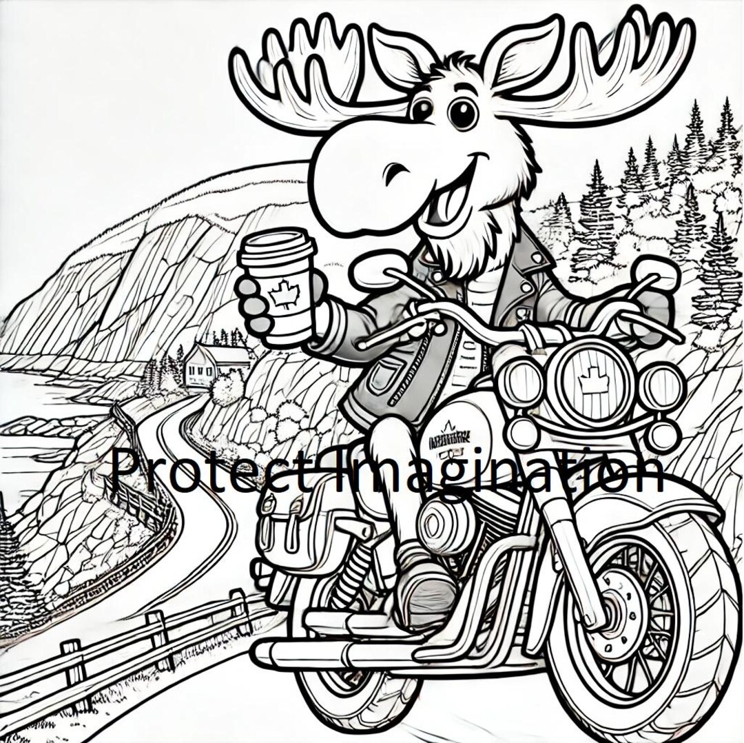 Cute Outdoor Canadian Colouring Pages - Etsy