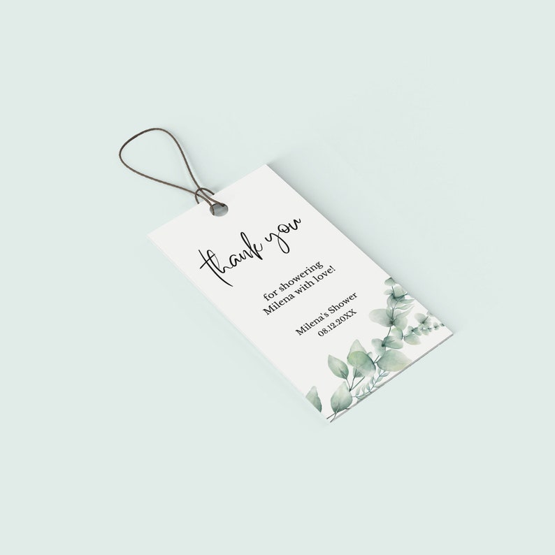 Editable Tag Template Custom Gift Tag Instant Download - Etsy