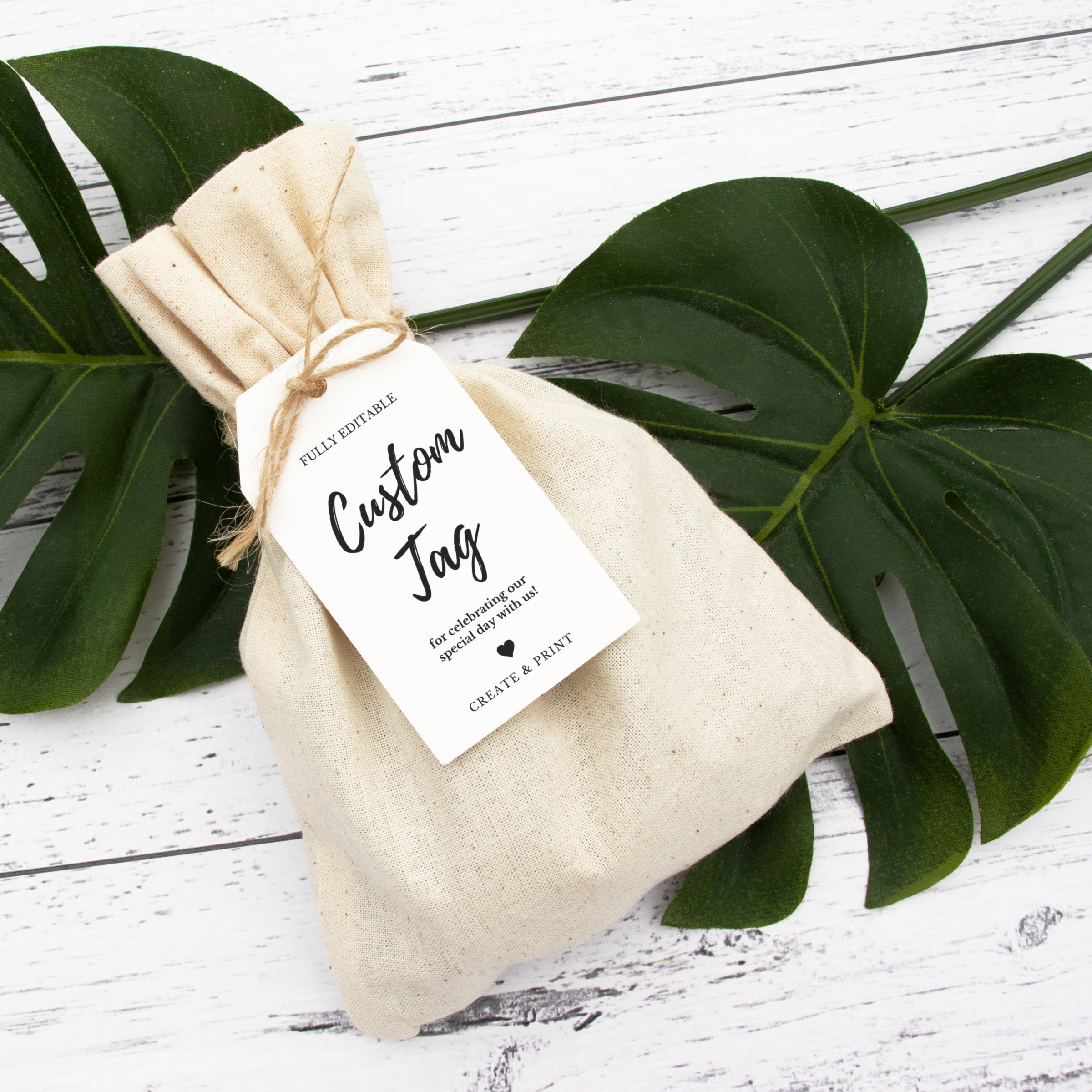 Editable Thank You Tag Template Printable Gift Tag, Custom Thank You ...