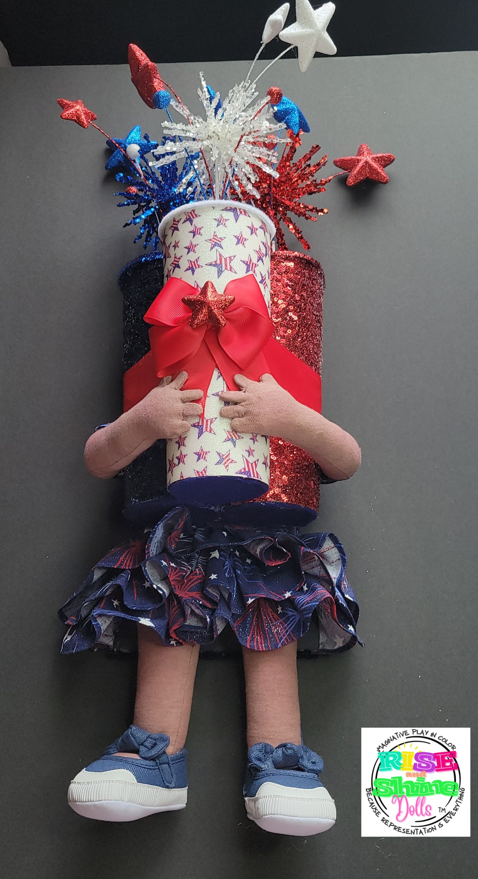 Lil' Miss Firecracker Doll Wreath Attachment. Wreath Making. 4th of ...