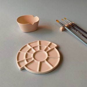 Ceramic Watercolor Kit, Watercolor Palette, Ceramic Artists Palette ...