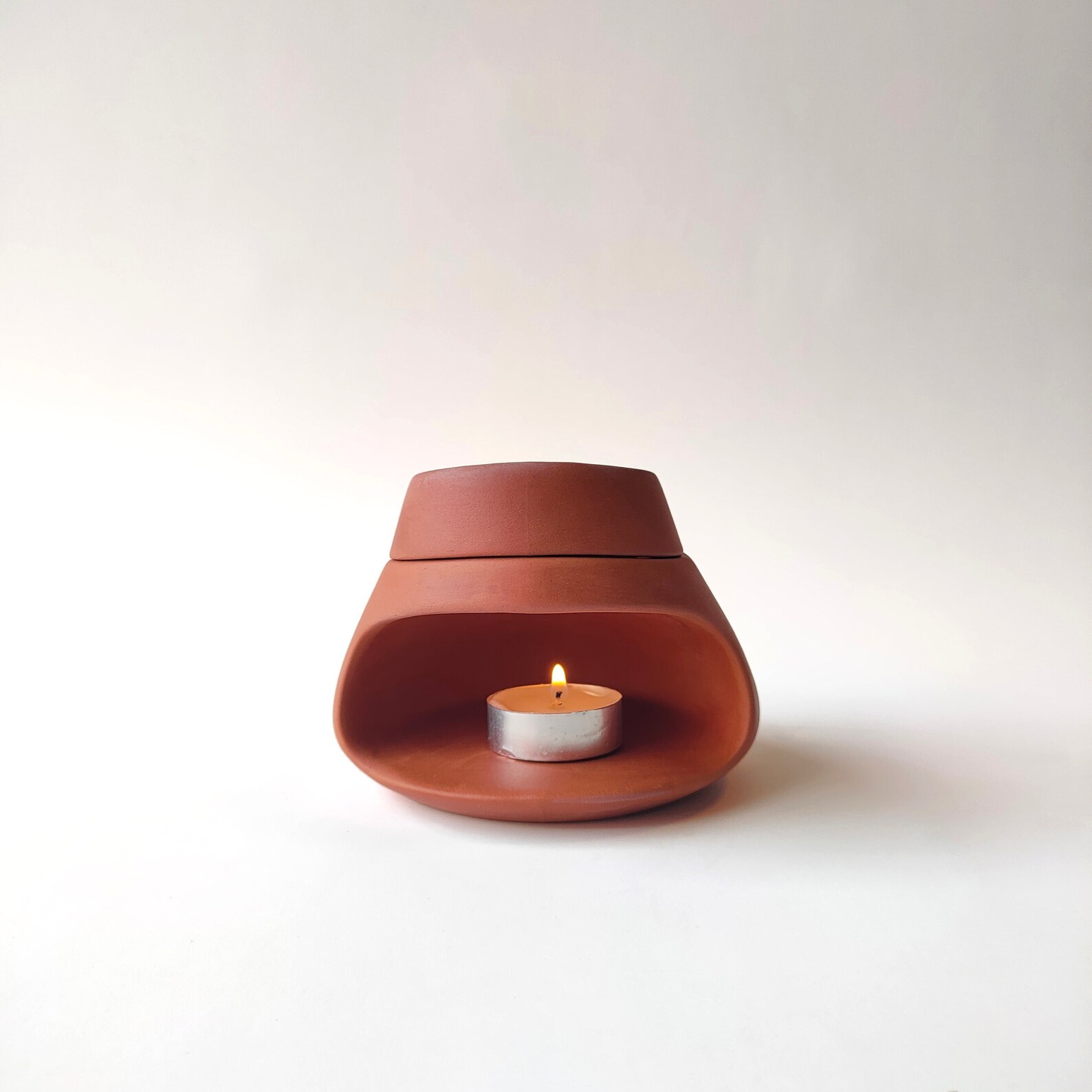 Terra Cotta Wax Melt Burner Red Oil Diffuser Ceramic - Etsy