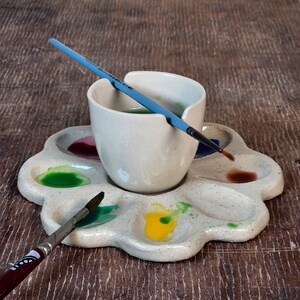 Ceramic Watercolor Kit, Watercolor Palette, Ceramic Artists Palette ...
