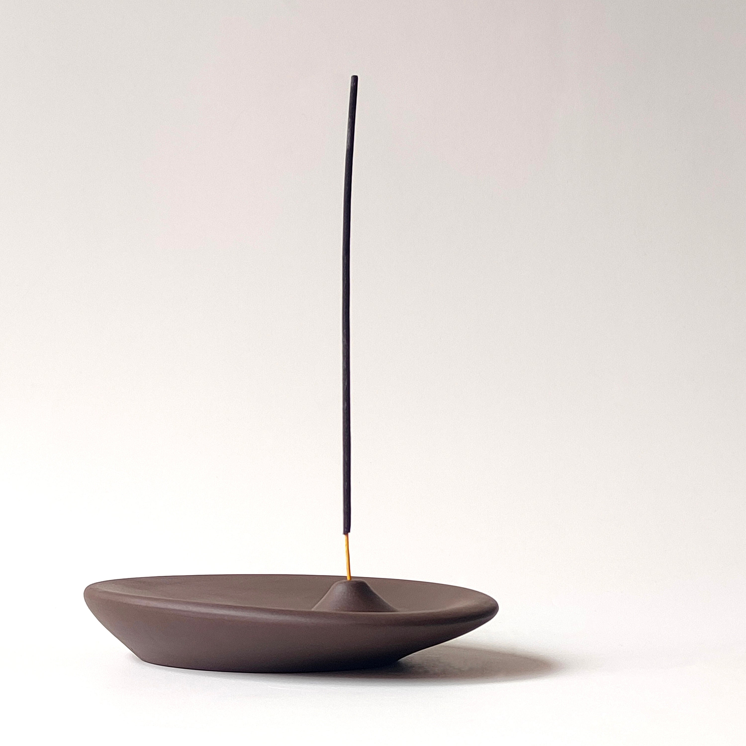 Stick Incense Holder Ceramic Brown Incense Burner Meditation - Etsy UK