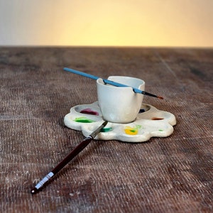 Ceramic Watercolor Kit, Watercolor Palette, Ceramic Artists Palette ...
