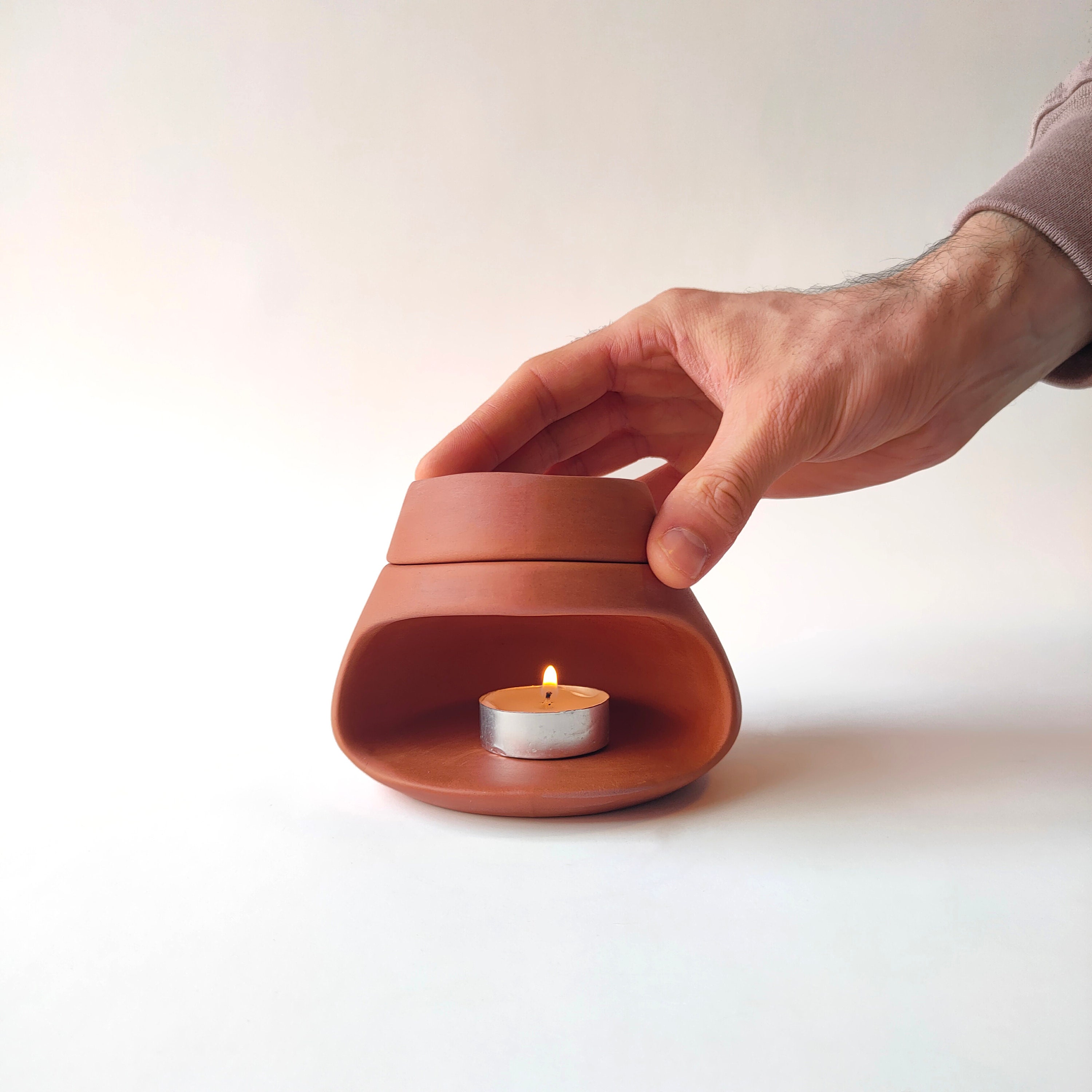 Terra Cotta Wax Melt Burner Red Oil Diffuser Ceramic - Etsy