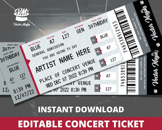 Concert Ticket Generator