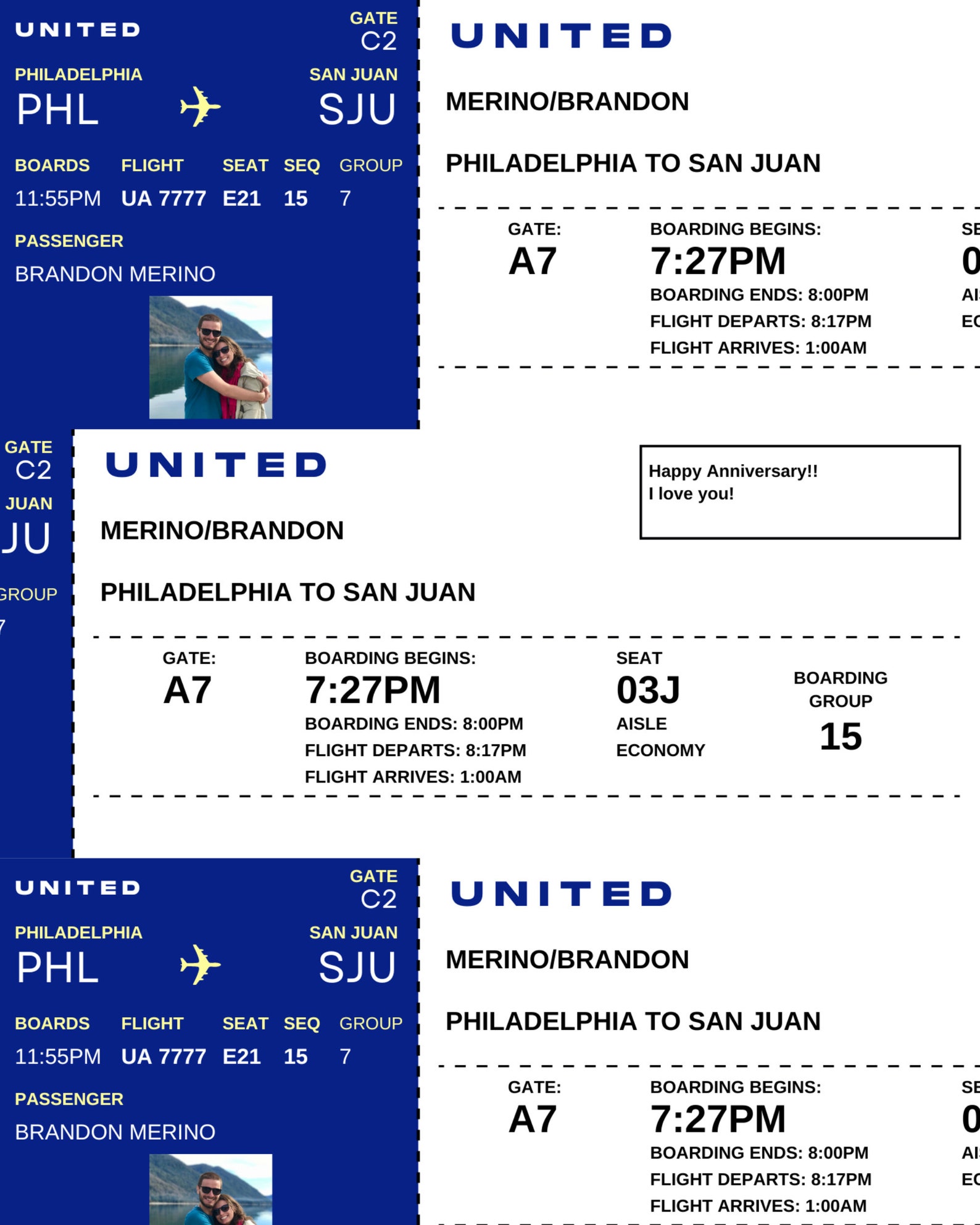 Editable Boarding Pass Ticket Template, Surprise Airline Gift, Fake ...