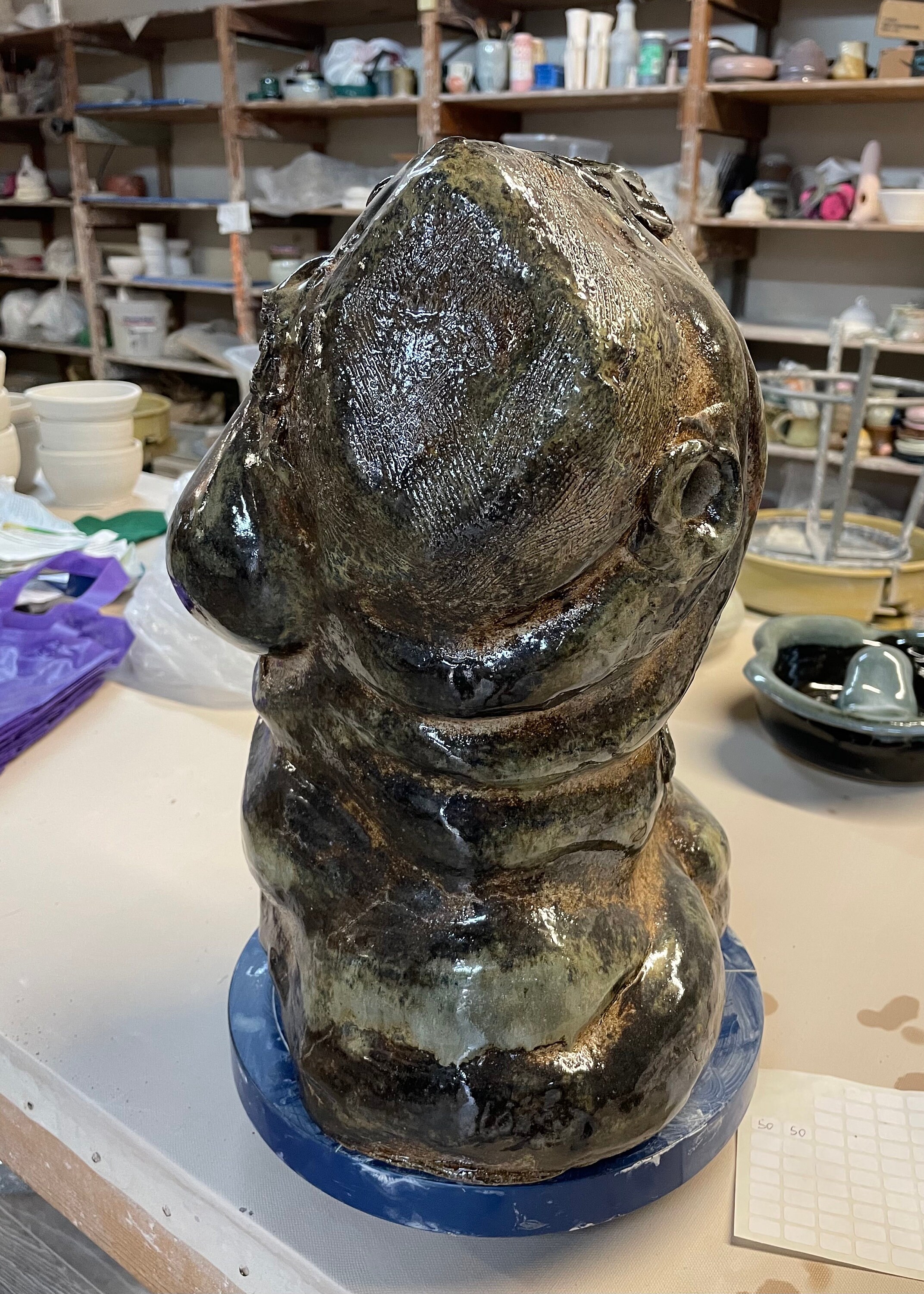 Large Sexy Ceramic Bust Sculpture Curvy Pregnant Maternal - Etsy