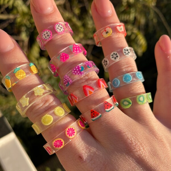 Resin Rings - Etsy