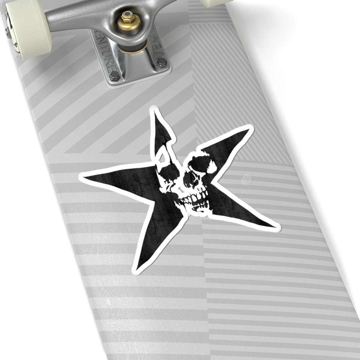 Skull Star Stickers, Alternative Rock Decals, Gothic Laptop Sticker ...