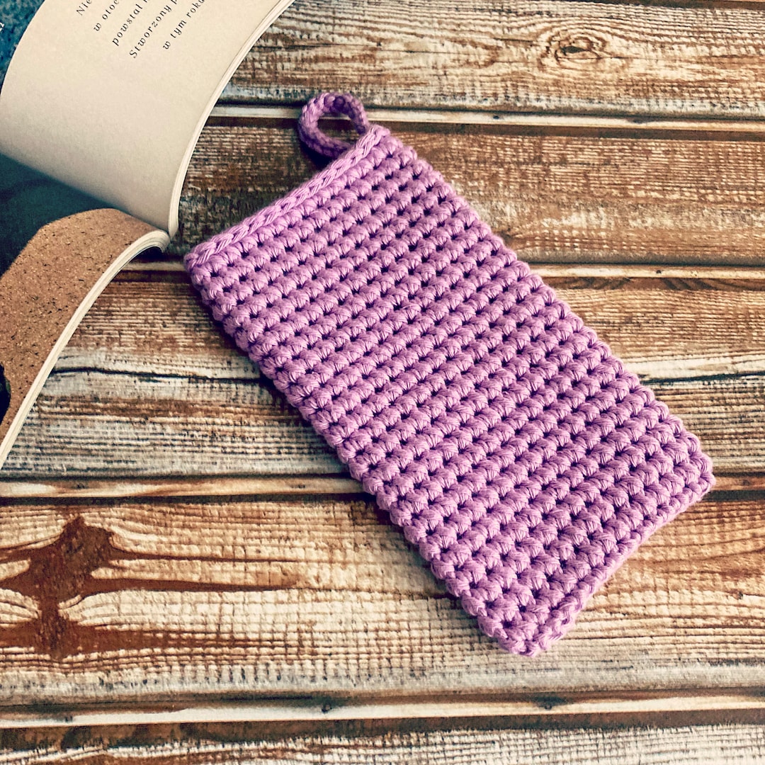 Crochet Cotton Phone Case, Eco Soft Phone Cover, Handmade Phone Sock ...