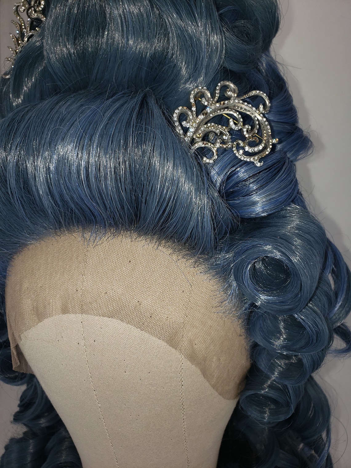 Blue Rococo Wig - Etsy