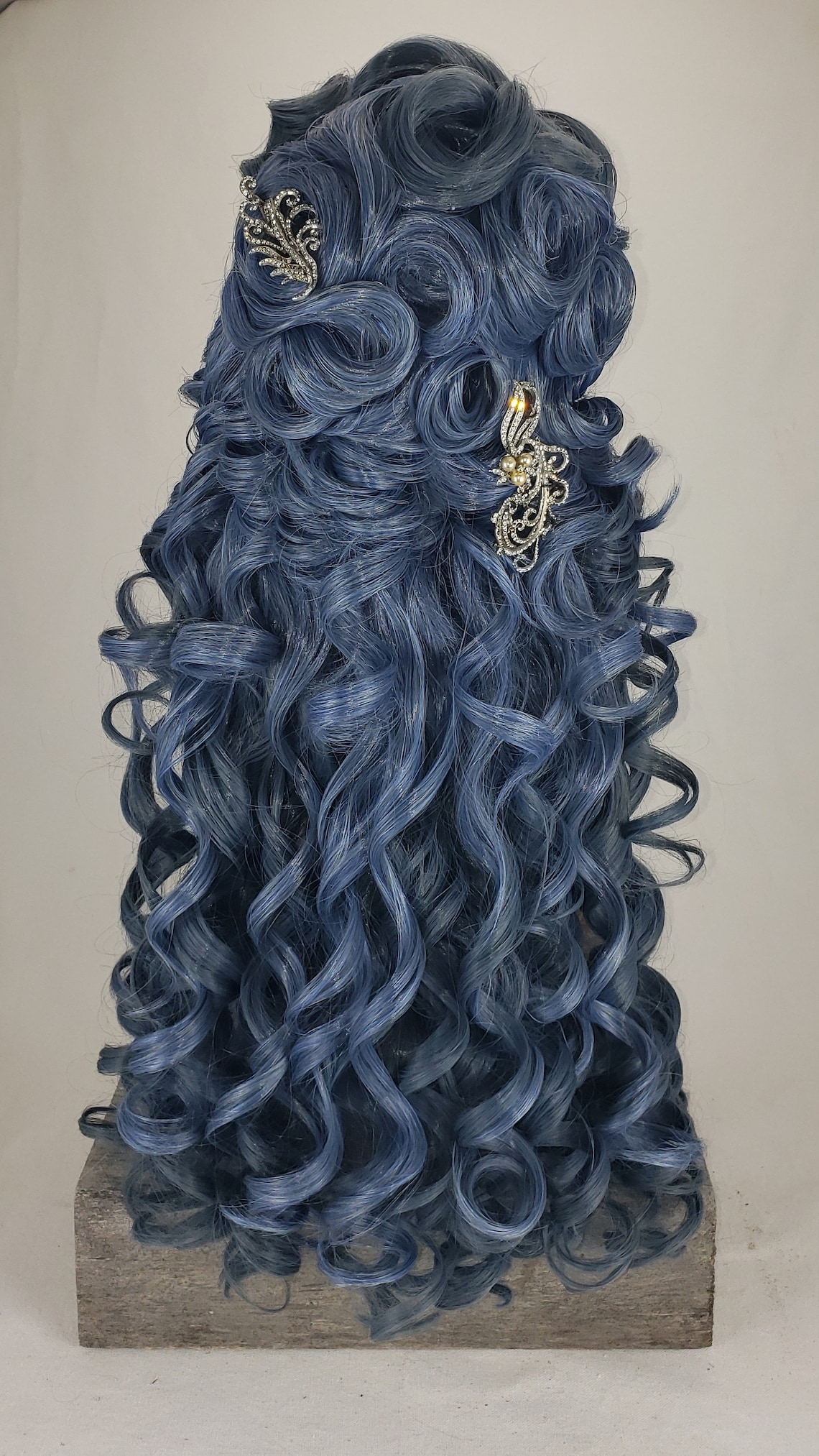 Blue Rococo Wig - Etsy