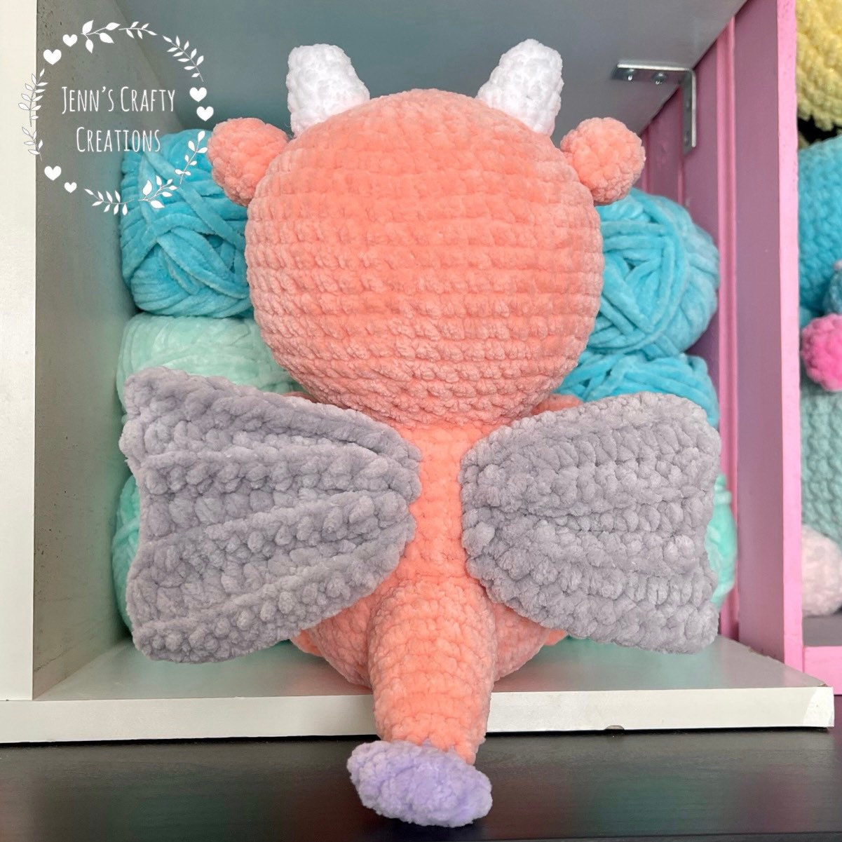 Dexter the Dragon Plushie Crochet Pattern - Etsy
