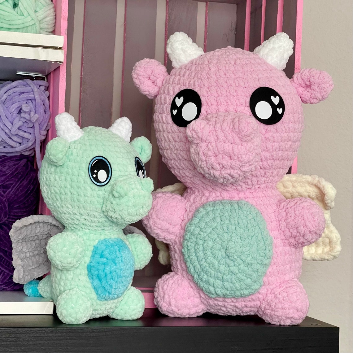 Dexter the Dragon Plushie Crochet Pattern - Etsy