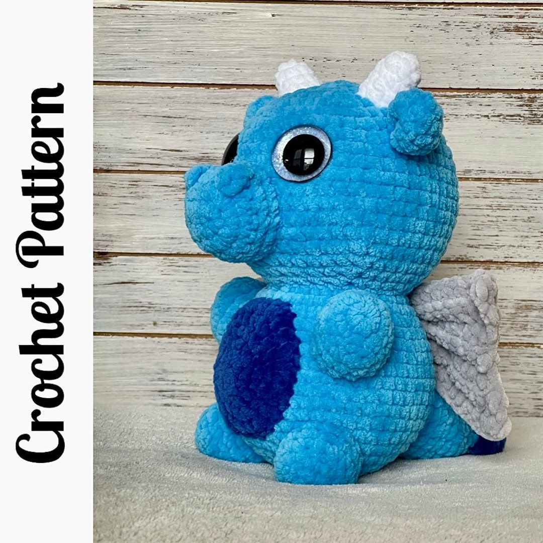 Dexter the Dragon Plushie Crochet Pattern - Etsy