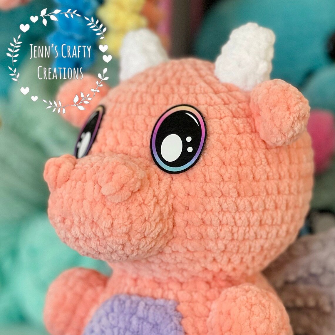 Dexter the Dragon Plushie Crochet Pattern - Etsy