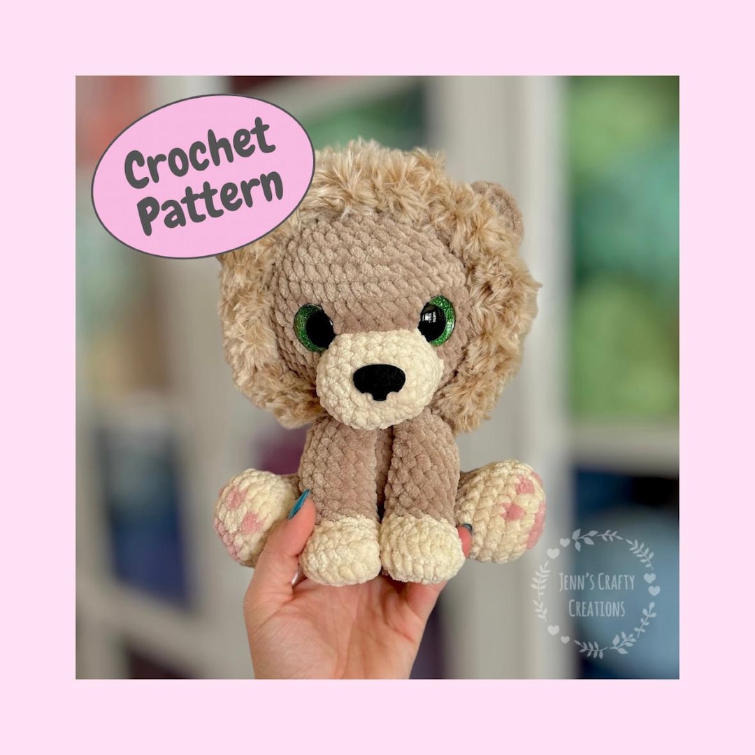 Larry the Sitting Lion - CROCHET PATTERN - Etsy