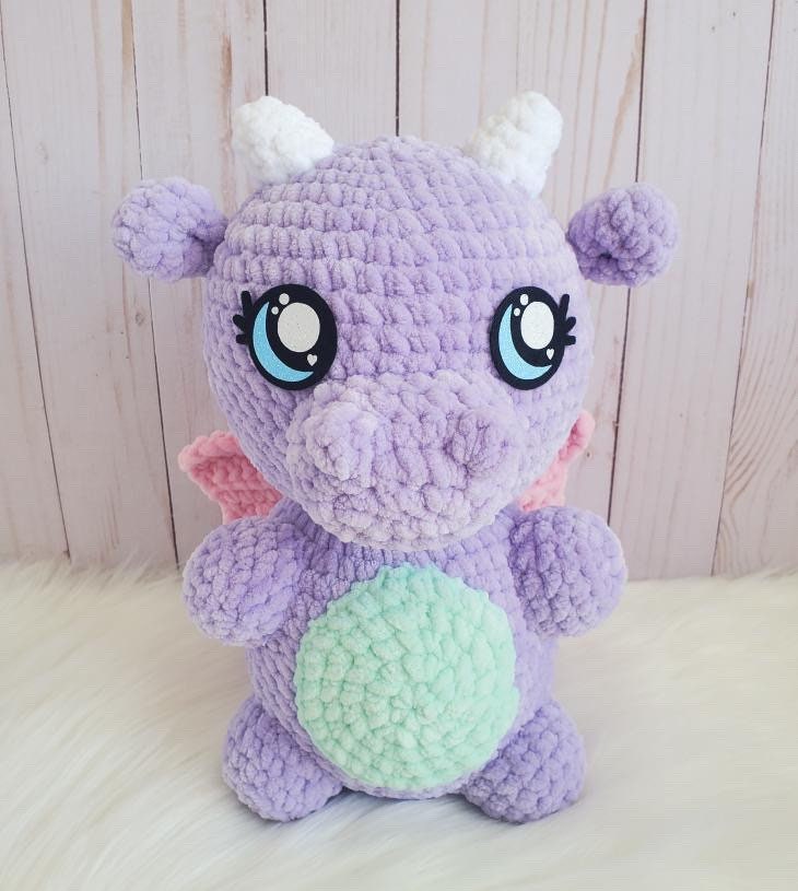 Dexter the Dragon Plushie Crochet Pattern - Etsy