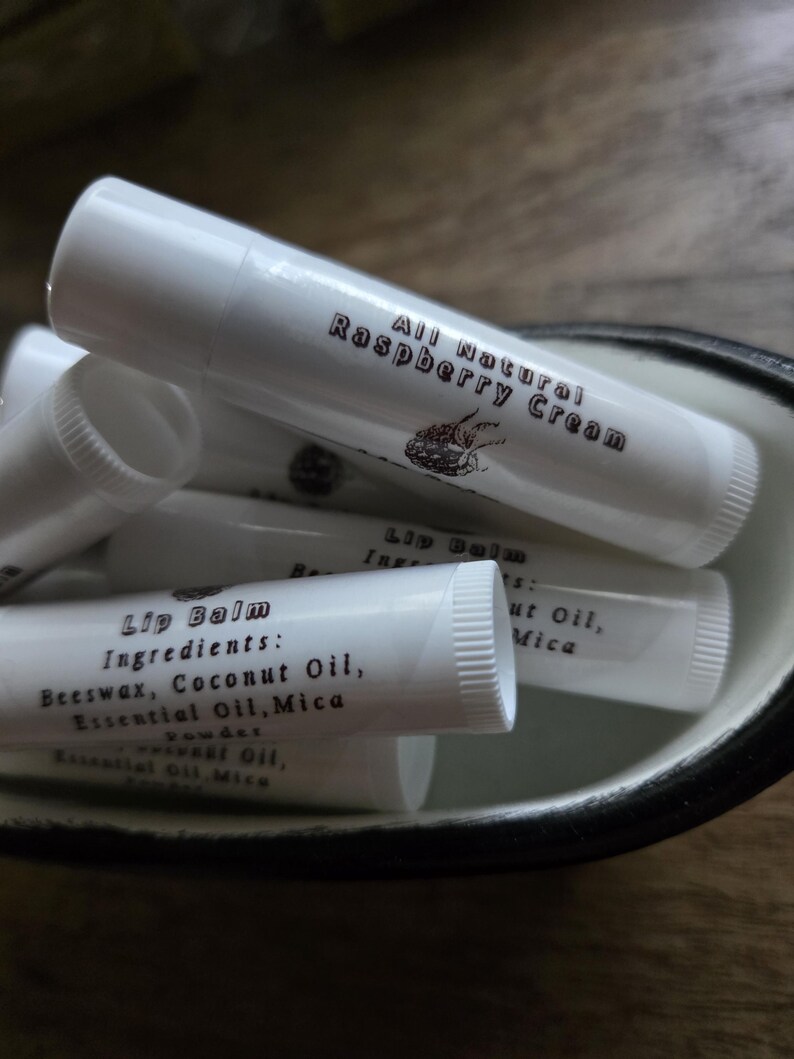 Raspberry Cream Lip Balm - Etsy