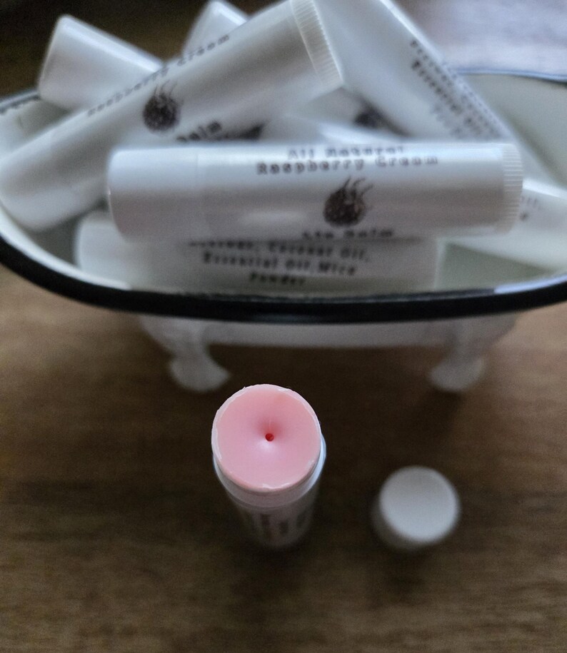 Raspberry Cream Lip Balm - Etsy
