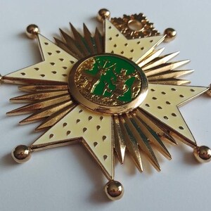 BAVARIAN ORDER of Saint HUBERT Reproduction Theatrical Sash Badge 1444 ...