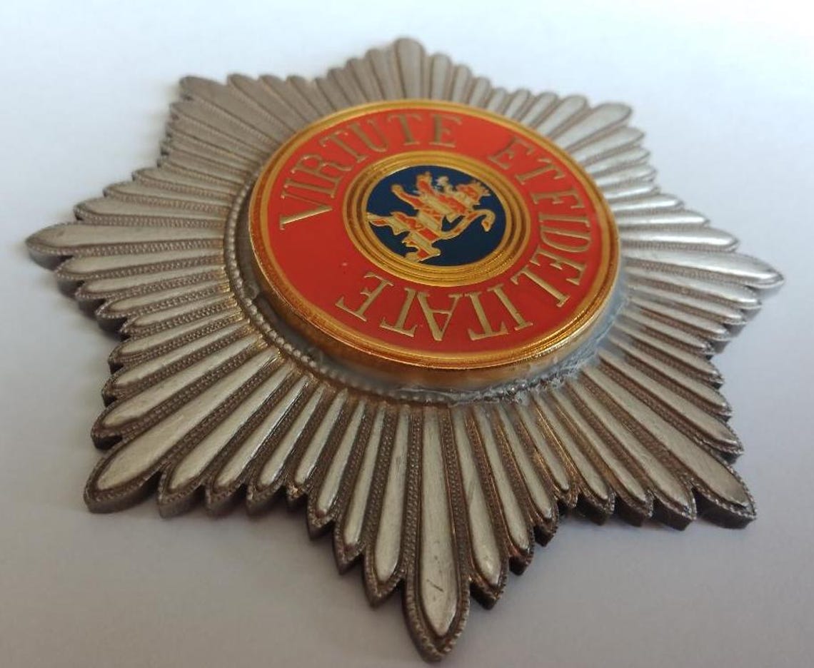 ORDER of the Golden LION Hesse-kassel Grand Cross Star 1770 : Damaged ...